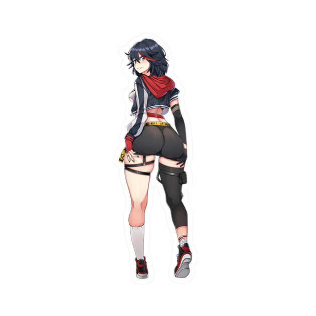 Ryuko Matoi Back View Full Body Kiss Cut Vinyl Decal Hookedonhype 4099