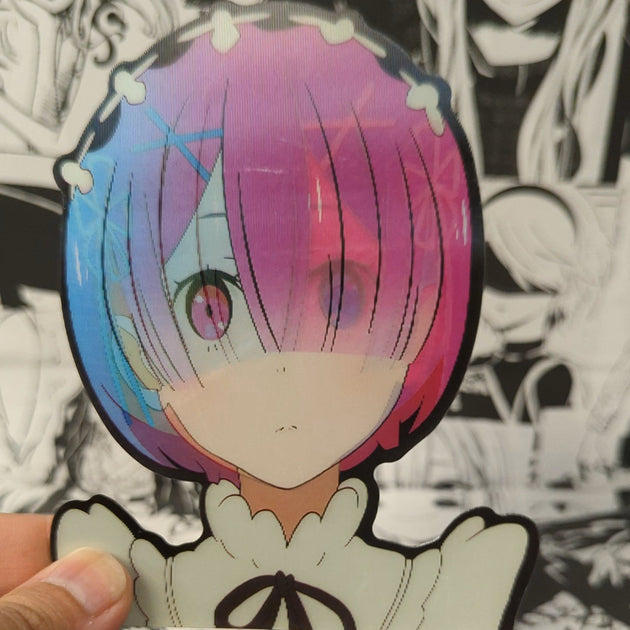 Rem Ram | 3D Anime Lenticular Motion Sticker Decal – HookedOnHype