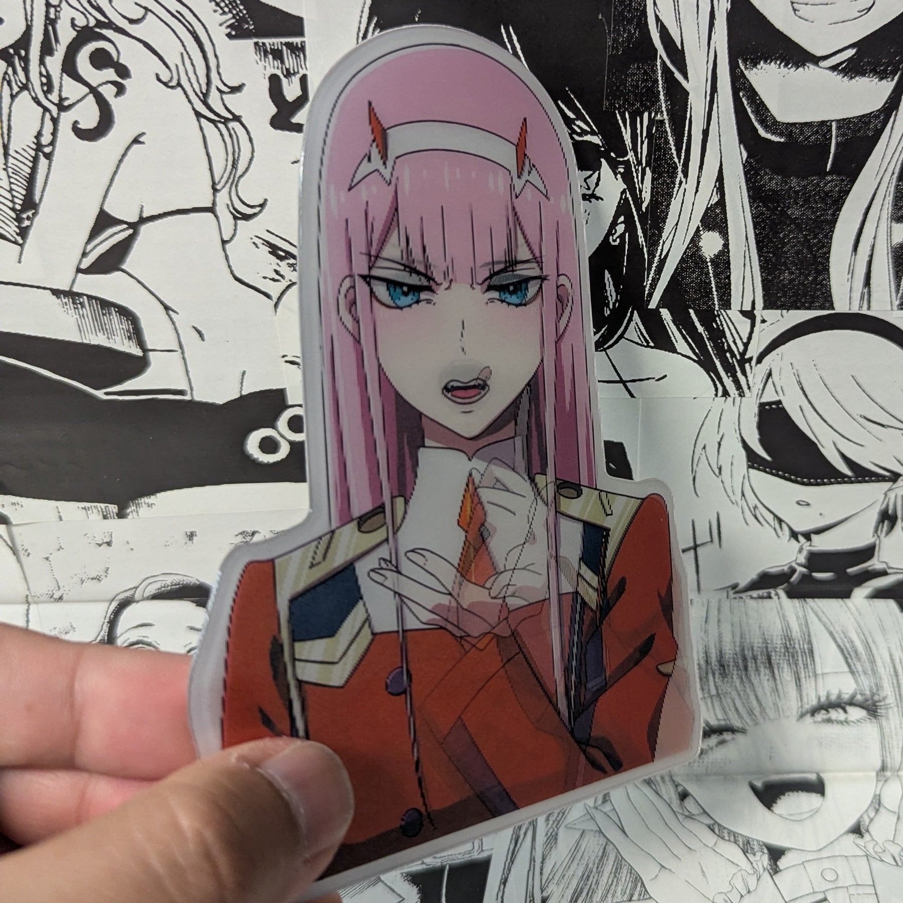 Zero Two V2 | 3D Anime Lenticular Motion Sticker Decal – HookedOnHype