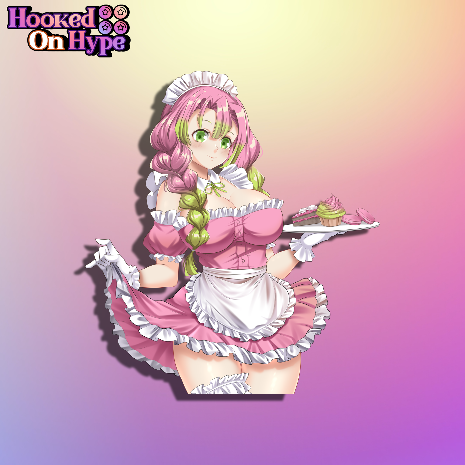Mitsuri Maid | Anime Sticker Decal (SFW & NSFW) – HookedOnHype