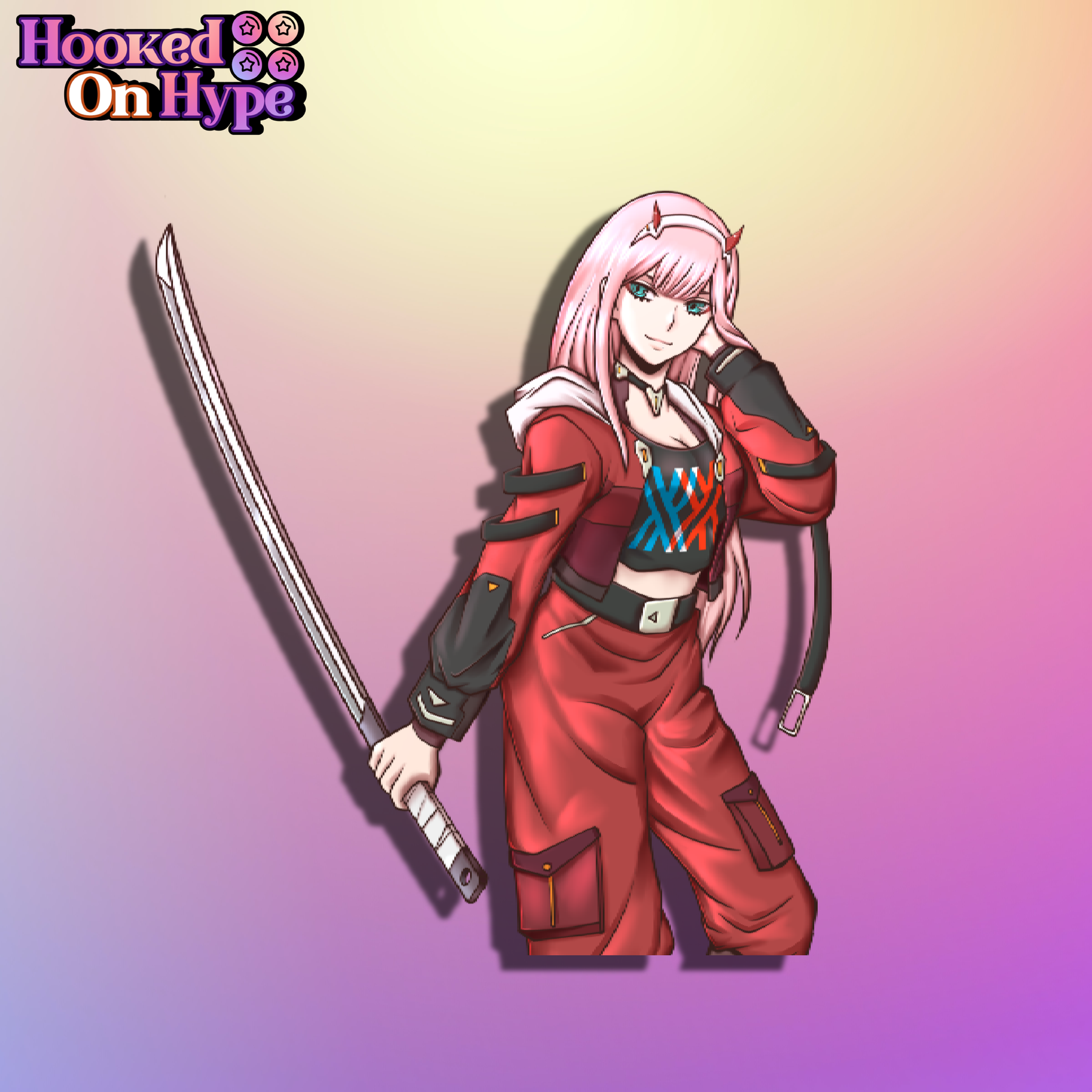 Zero Two SE | Anime Sticker Decal – HookedOnHype